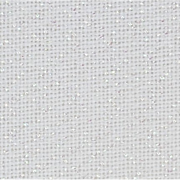 Zweigart Single Piece – Cut Fabric White Opal Sparkle - BunkaCraft
